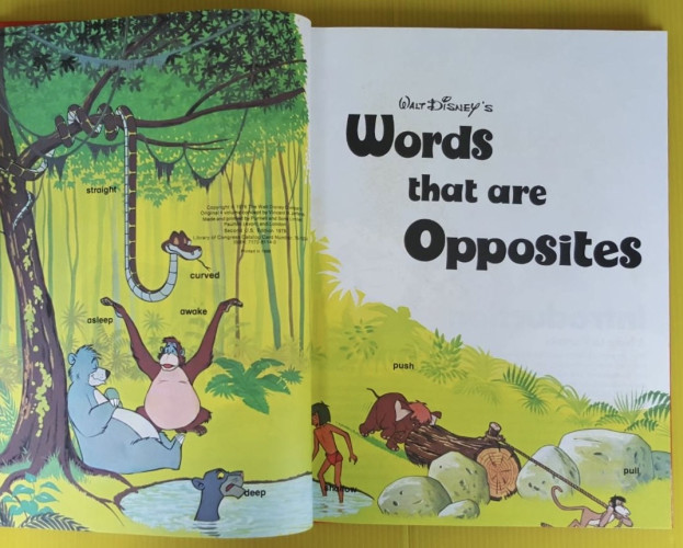 WALT DISNEY Words that are Opposites