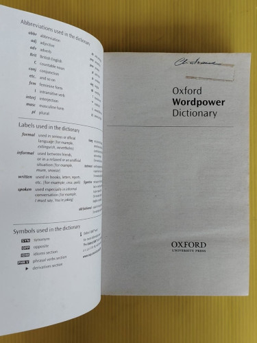 Oxford WORDPOWER Dictionary