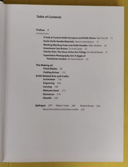 The Art of Modern Custom Knifemaking by Dr.David Darom Dennis Greenbaum