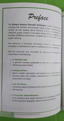 PRIMARY SCIENCE THEMATIC DICTIONARY