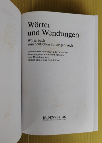 Worter und Wendungen by Erhard Agricola