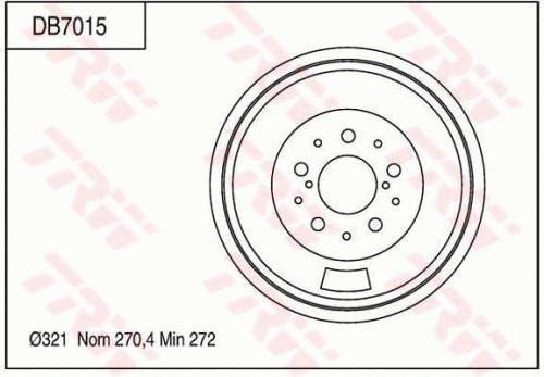 จานเบรก หน้า TRW TOYOTA Sienta '16- จานดิสเบรค DF7424
