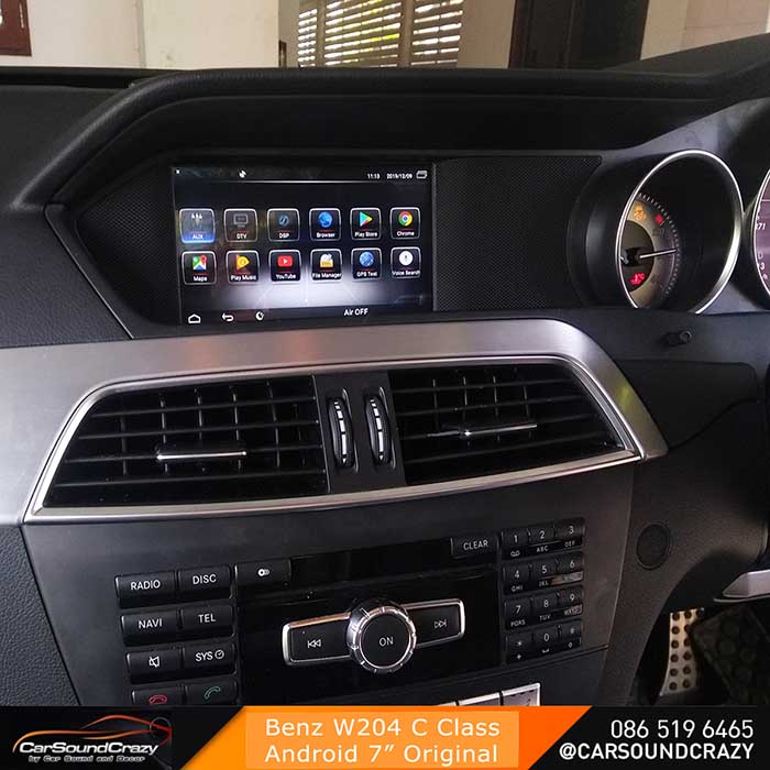 Benz W204 (2012-2014) C class Android 7 นิ้ว ตรงรุ่น ดูเดิมๆ ไม่ดัดแปลง