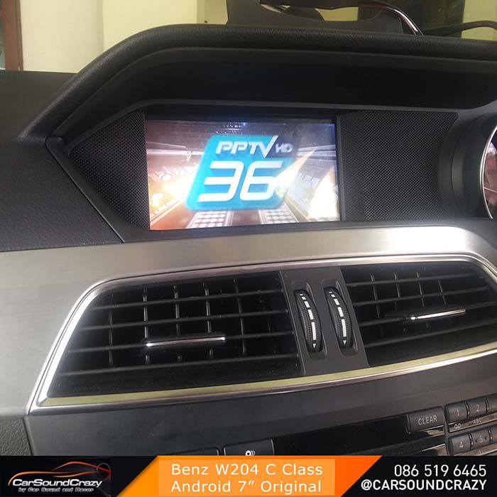 Benz W204 (2012-2014) C class Android 7 นิ้ว ตรงรุ่น ดูเดิมๆ ไม่ดัดแปลง