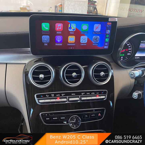 W205 Android จอสัมผัส 10.25 นิ้ว ตรงรุ่น NGT 5 RAM 8 ROM 128 Burmester เสียงพูดไม่ดีเลย์ 100%
