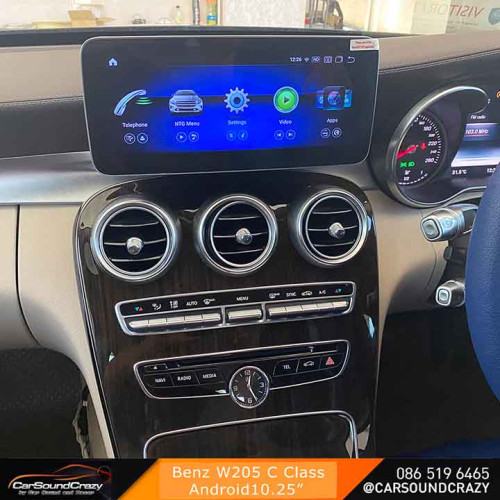 W205 Android จอสัมผัส 10.25 นิ้ว ตรงรุ่น NGT 5 RAM 8 ROM 128 เสียงพูด ...