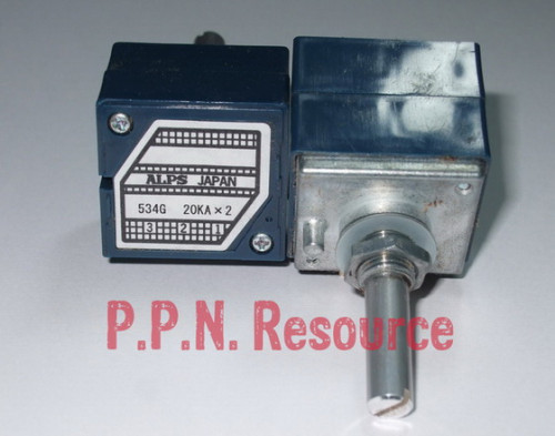 Pot Alps RK27 Dual Blue Velvet 10KA, 10KB, 20KA, 50KA, 100KA, 250KA