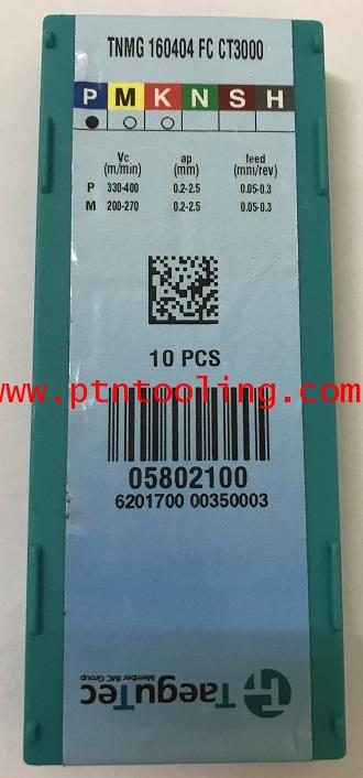 เม็ดมีด TNMG 160404 FC CT3000 Taegutec