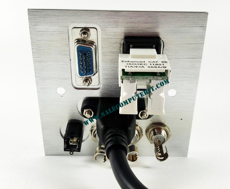 Outlet Plate VGA 1 Port HDMI 1 Port Audio 1 Port AV 3 Port LAN 1 Port