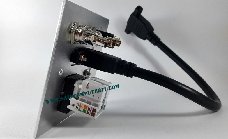 Outlet Plate VGA 1 Port HDMI 1 Port Audio 1 Port AV 3 Port LAN 1 Port