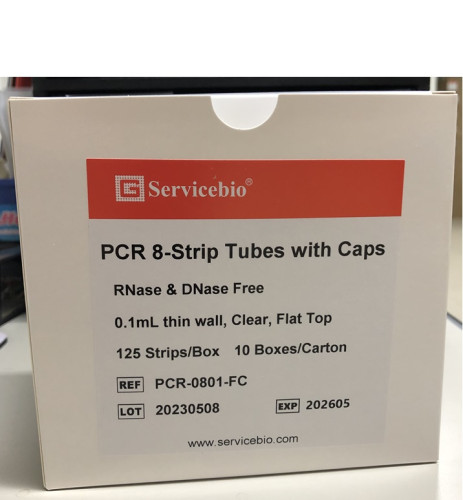 PCR Tube 8-Strip, 125 sets/box - Servicebio