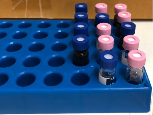 Rack for Vials, 2ml, 12mm diameter, Blue, 5x10 positions - China