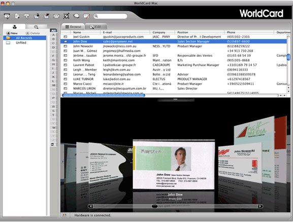 เครื่องสแกนนามบัตร PenPower รุ่น WorldCard Pro (ใช้ได้ทั้ง Windows และ Mac)