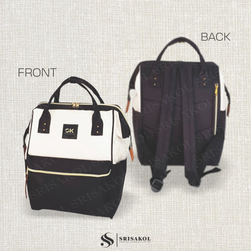 เป้มีโครงที่ปากกระเป๋า ผ้า 600D รหัส A2524-2B