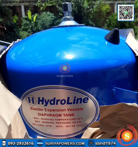 Hydroline รุ่น BEV-100 ถังควบคุมแรงดันน้ำ ถังไฮโดรไลน์