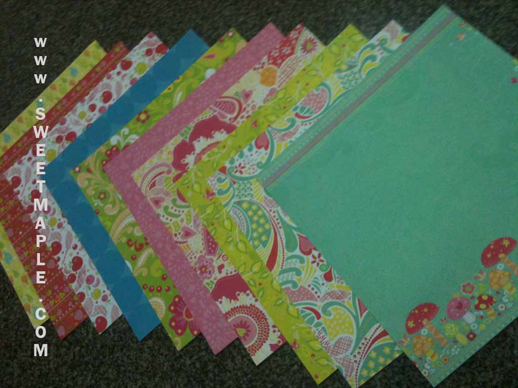 Spirit of Retro E กระดาษ designer paper สำหรับงานเดคูพาจ(decoupage)ชิ้น ...