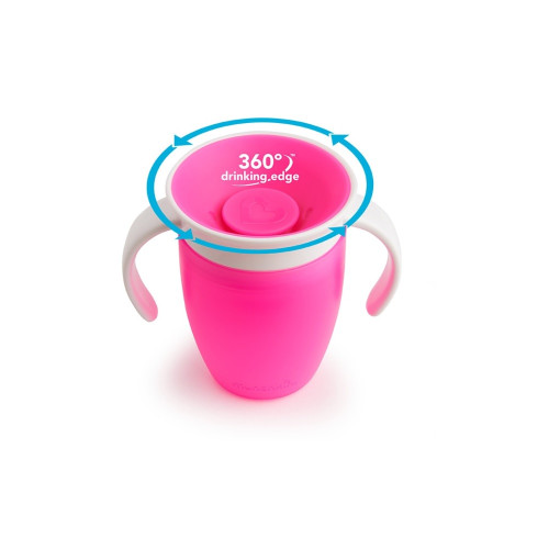 Munchkin : MNK44141 ถ้วยหัดดื่ม 7oz Miracle 360 Trainer Cup - 1pk