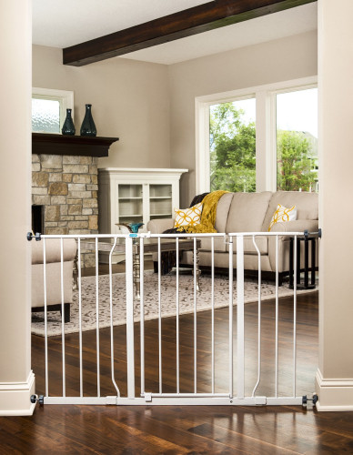 Regalo : RGL1185* ประตูกั้น Easy Open Extra Wide Metal Gate (White)