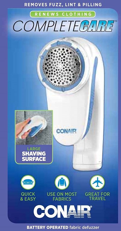 Conair : CNACLS1* เครื่องกำจัดขนบนผ้า Fabric Defuzzer - Shaver