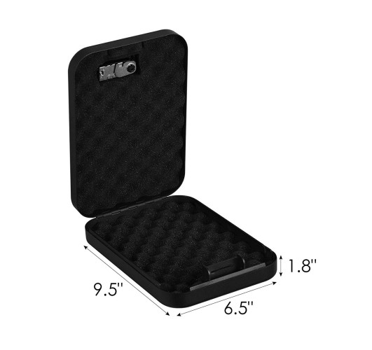 TENAMIC : TNMPS-BLK* กล่องเซฟเก็บปืนพกพา Portable Travel Gun Safe, Black