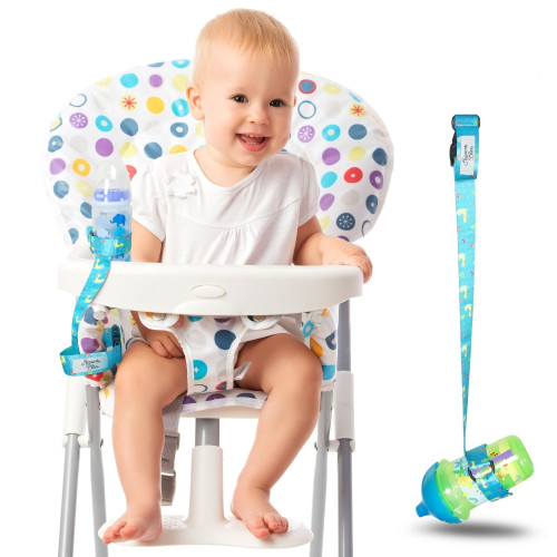 Heaven\'s Bliss : HVBSS-01-BLU* สายคล้องขวดน้ำ Sippy Cup Holder Stop ...