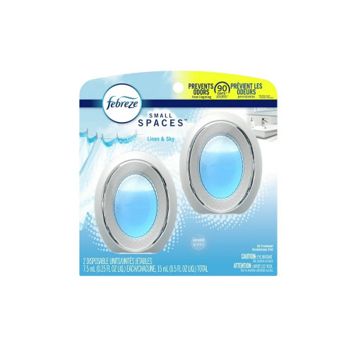 Febreze : FBZ55868* น้ำหอมปรับอากาศ Small Spaces Linen & Sky 0.25oz, 2pk.