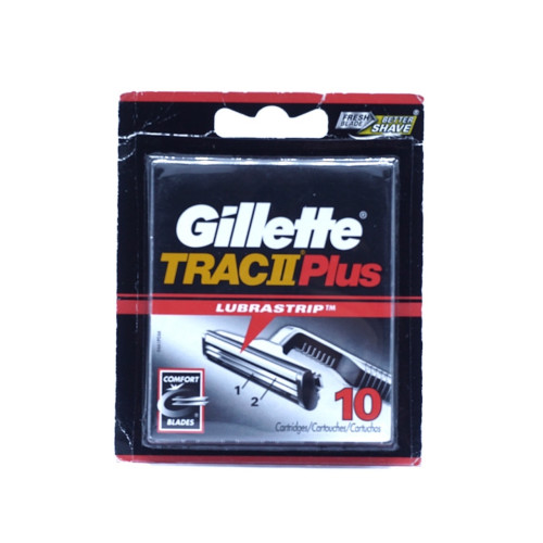 Gillette : GILT2PR-10* ใบมีดโกนหนวด TRAC II Plus Razor Blade Refill ...