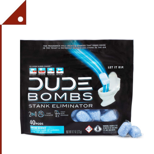 DUDE : DDE00655* ก้อนกำจัดกลิ่น Bombs Deodorizing Toilet Freshener ...