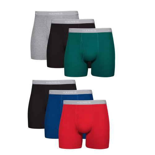 Hanes Hnsufbbx6 กางเกงในผู้ชาย Men Hanes Boxer Briefs Cool Dri