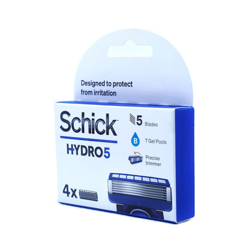 Schick : SHDHD5R-4* ใบมีดโกน Hydro 5 Hydrating Razor Blade Refills 4 Count