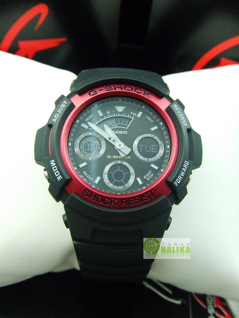 นาฬิกา CASIO G-shock 2 ระบบ AW-591-4ADR blackred