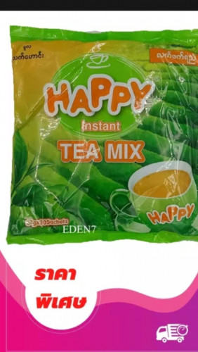 Happy TEA MIX ชานมไข่มุก ขนาด 1 แพ็ค บรรจุ 30 ซอง