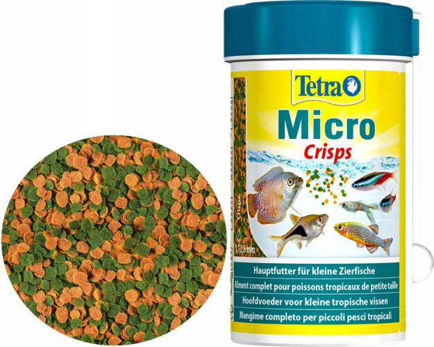 Tetra Micro Crisps / Pellets / Granules 100 ml. อาหารปลาเม็ดจิ๋ว ชนิดจม ...