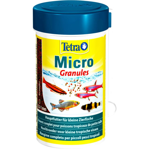Tetra Micro Crisps / Pellets / Granules 100 ml. อาหารปลาเม็ดจิ๋ว ชนิดจม ...