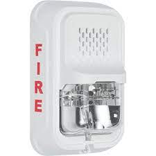 SYSTEMSENSOR 2 Wire Horn/Strobe, Selectable Candela, Wall, White ...