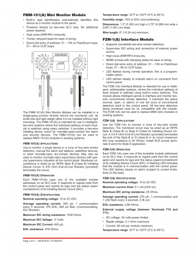 NOTIFIER FDM-1CH Addressable Dual Monitor Module