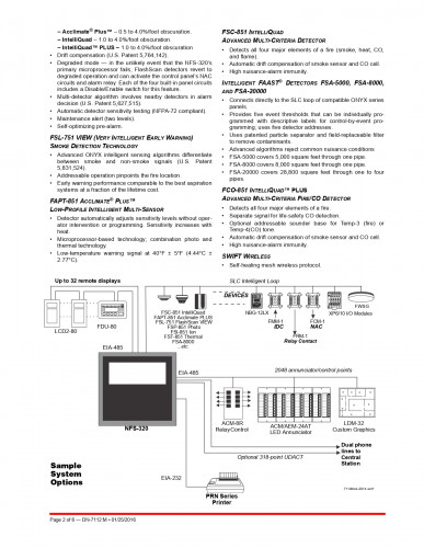 NOTIFIER NFS-320E Intelligent Fire Alarm Panel Single Printed Circuit ...