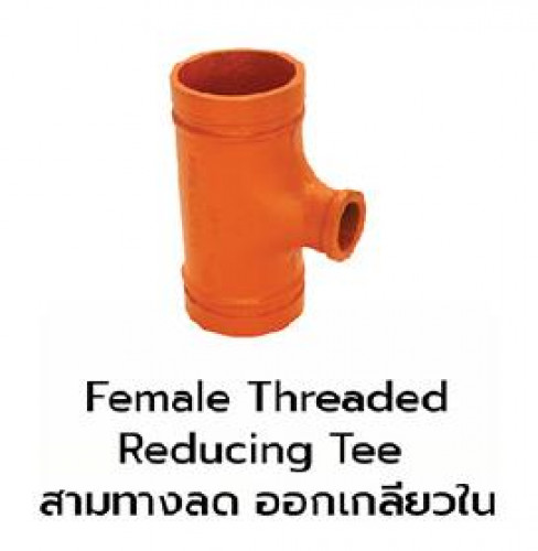 MECH model.131R Female Thread Reducing TEE สามทางลดออกเกลียวใน Groove UL/FM