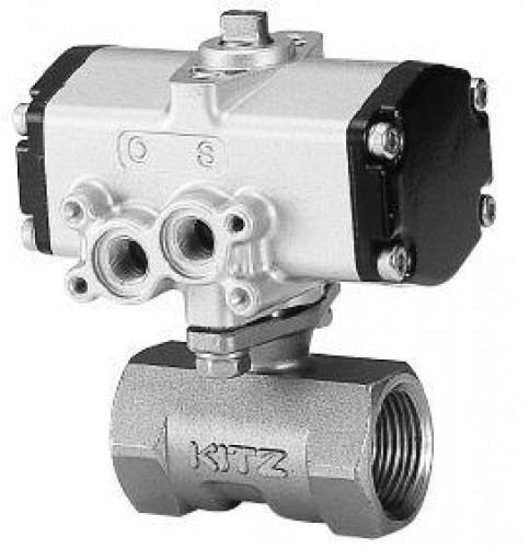KITZ Class 10K Pneumatic Actuators SCS14A Ball Valves Thread End model. C-UTE
