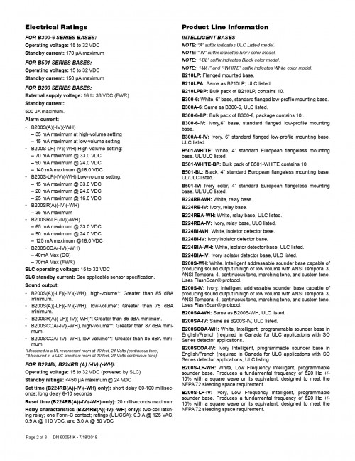 NOTIFIER FSP-851CH Intelligent Addressable Photo detector with Base B501