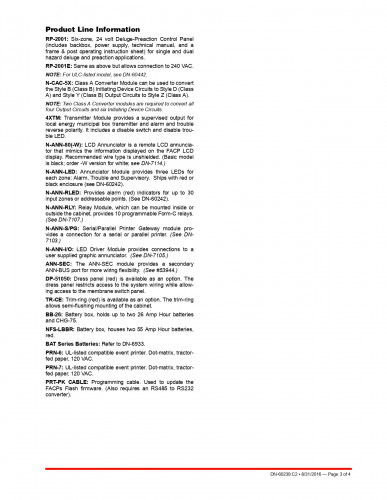 NOTIFIER RP-2001E Pre-action deluge control panel, 220/240 VAC.