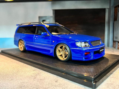 IG2891 1:18 Nissan Stagea 260RS (WGNC34) Blue [Width 10 Length 27 ...