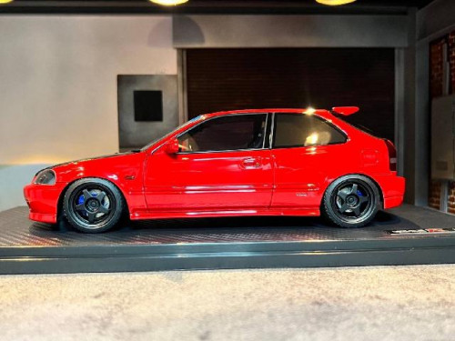 Ignition: IG2677 1:18 Honda Civic (EK9) Type R Red [Width 9 Length 23 ...