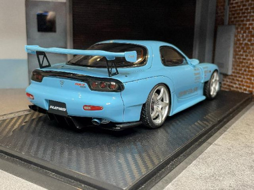 Ignition Model [IG2231] 1:18 Mazda RX-7(FD3S) RE Amemiya Light Blue [Width 10 Length 25 Height 7 cm]