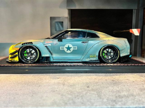 Ignition [IG2346] 1:18 LB-Works Nissan GT-R R35 Type 2 Matte Green ...