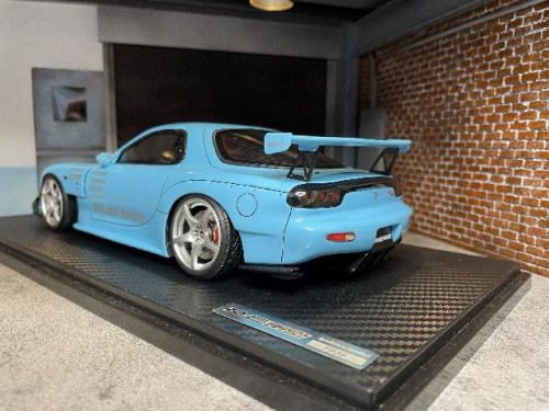 Ignition Model [IG2231] 1:18 Mazda RX-7(FD3S) RE Amemiya Light Blue [Width 10 Length 25 Height 7 cm]