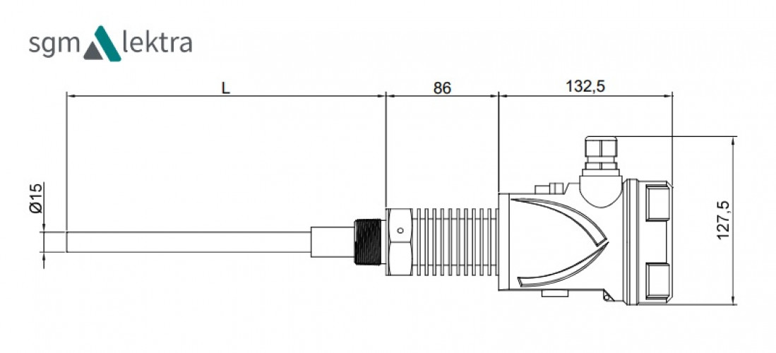 เครื่องวัดระดับ CLT4 Capacitive Level Transmitter