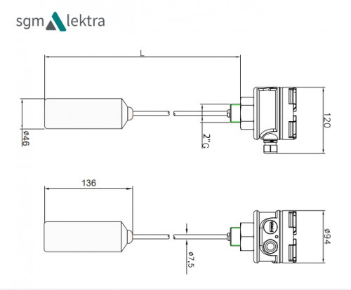 เครื่องวัดระดับ KWL Hydrostatic Head Level Transmitter