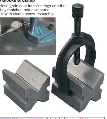Workshop grade hollow ground vee blocks&clamp/OXD-370