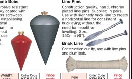 Line Pins, Brick Line, Plumb bob/KEN-512